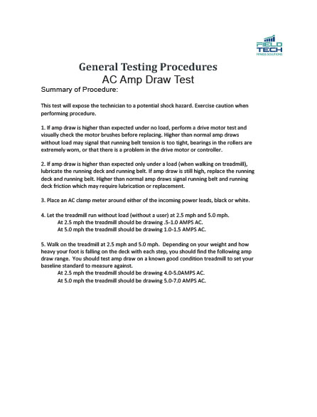 AC Amp Draw Test - Field Tech Fitness Solutions