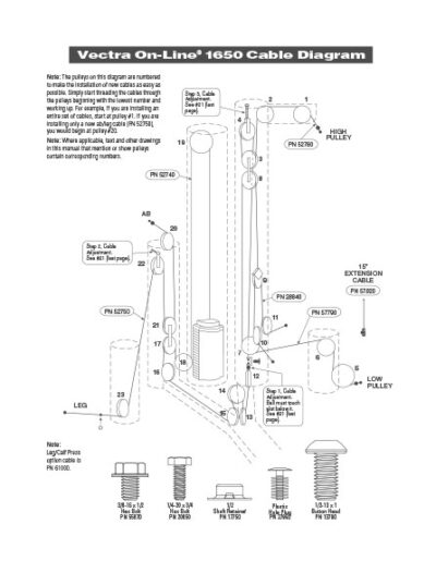 Vectra 1650 Manual - Field Tech Fitness Solutions